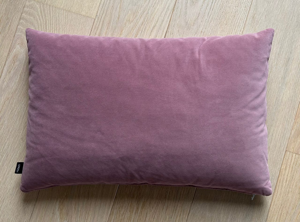 Pude i støvet mørk rosa | DBA