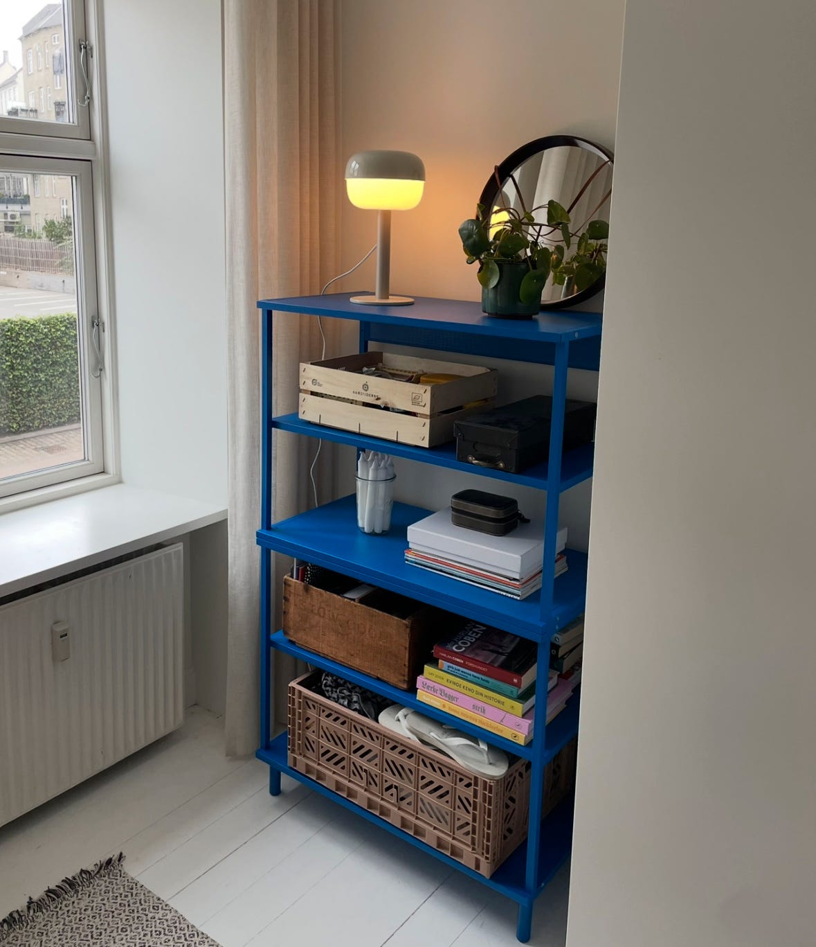 Blå Ikea reol | DBA