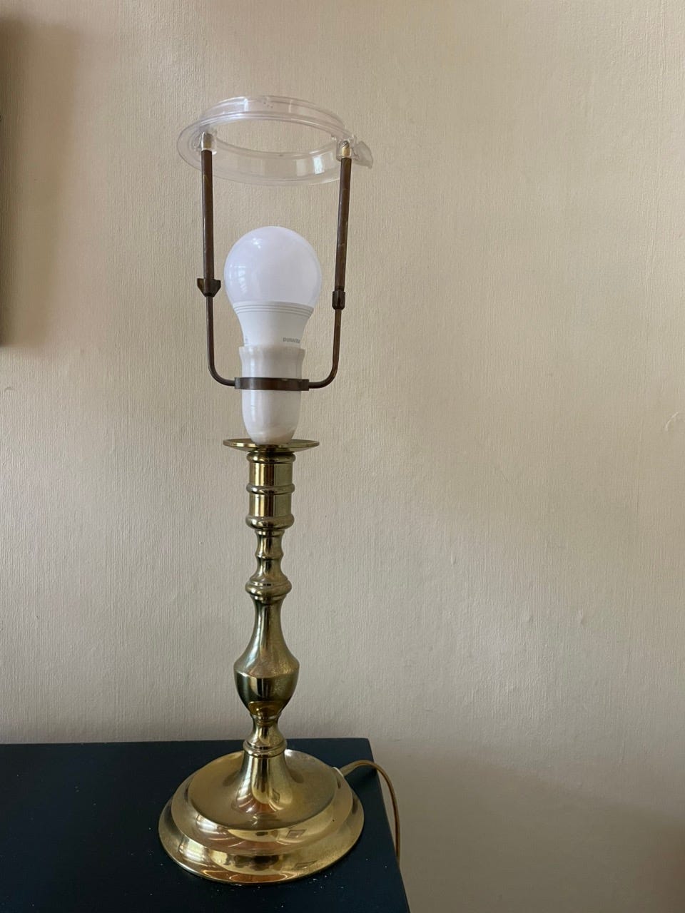 Messing lampe fod | DBA