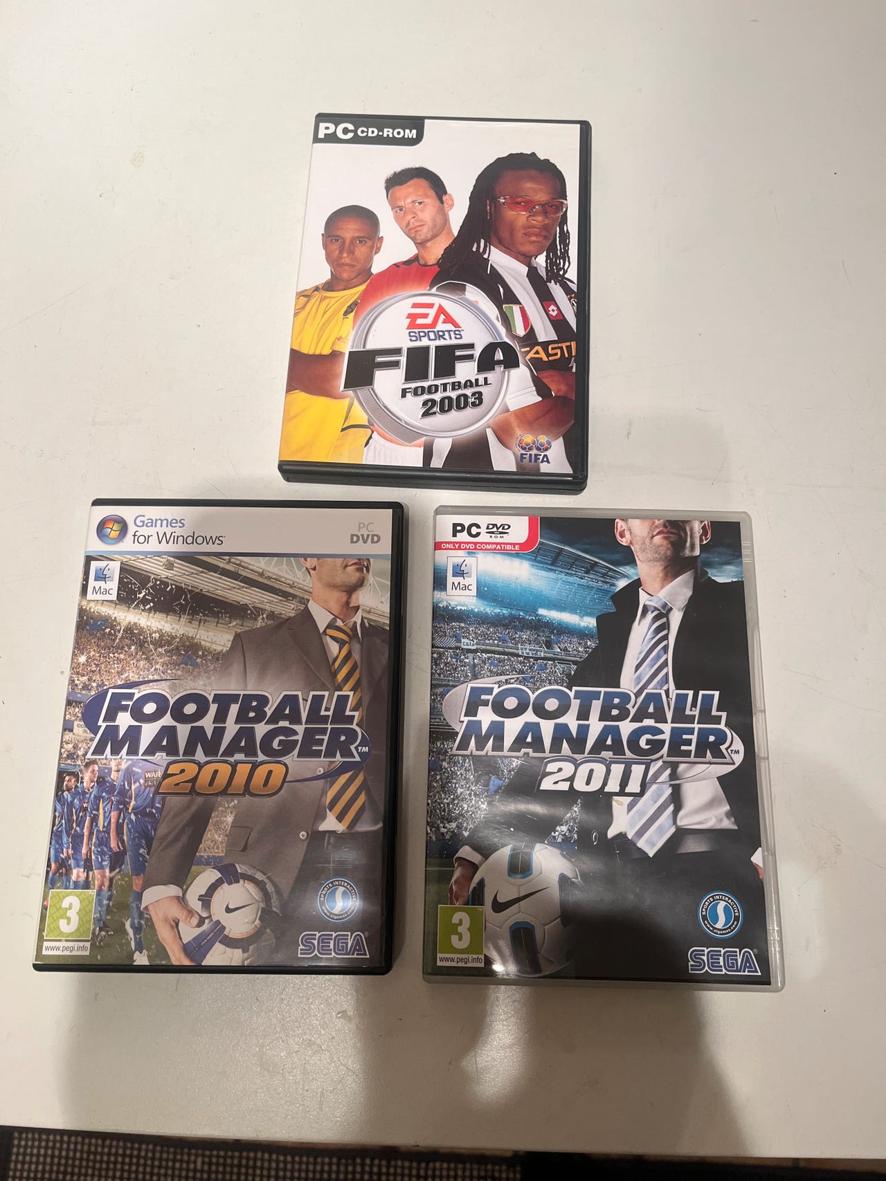 FIFA 2003, Football Manager 2010, 2011 | DBA