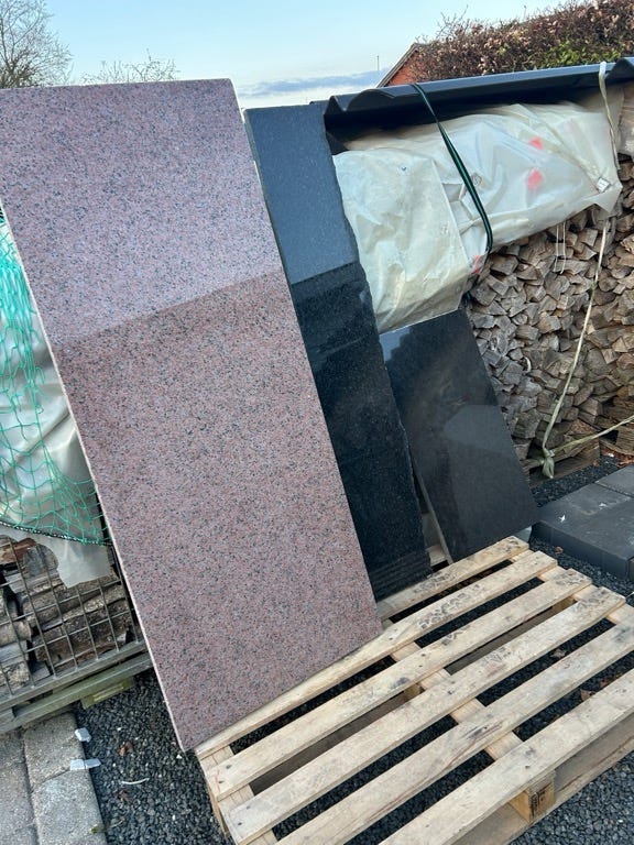 Granit plade 3 cm tykkelse | DBA