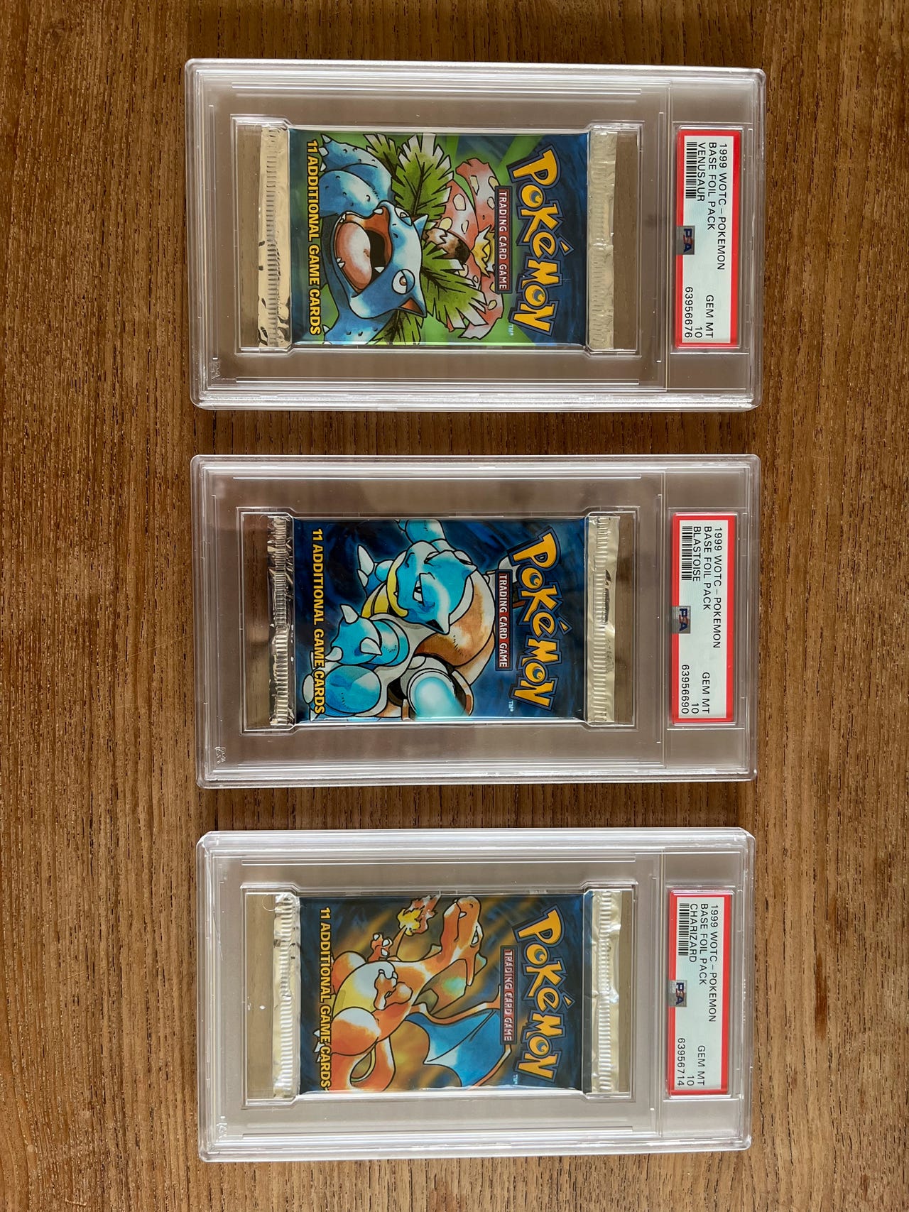 Pokemon Base Set Booster Packs - PSA 10 Charizard, Blastoise og ...