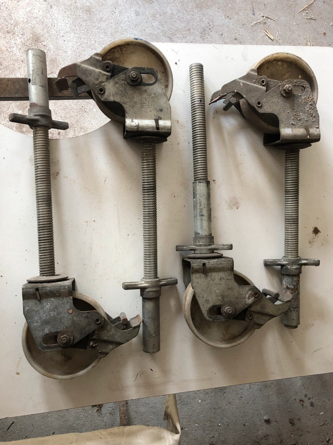 Hjul til stillads 4 stk. | DBA