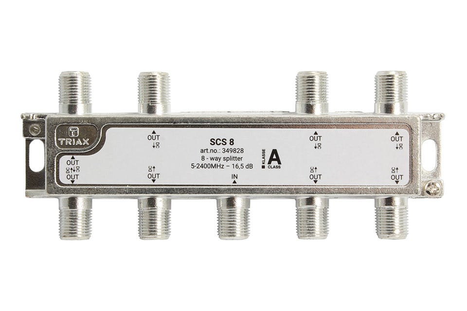 Triax SCS 8 antennefordeler, 8-vejs, 5-2400 Mhz | DBA