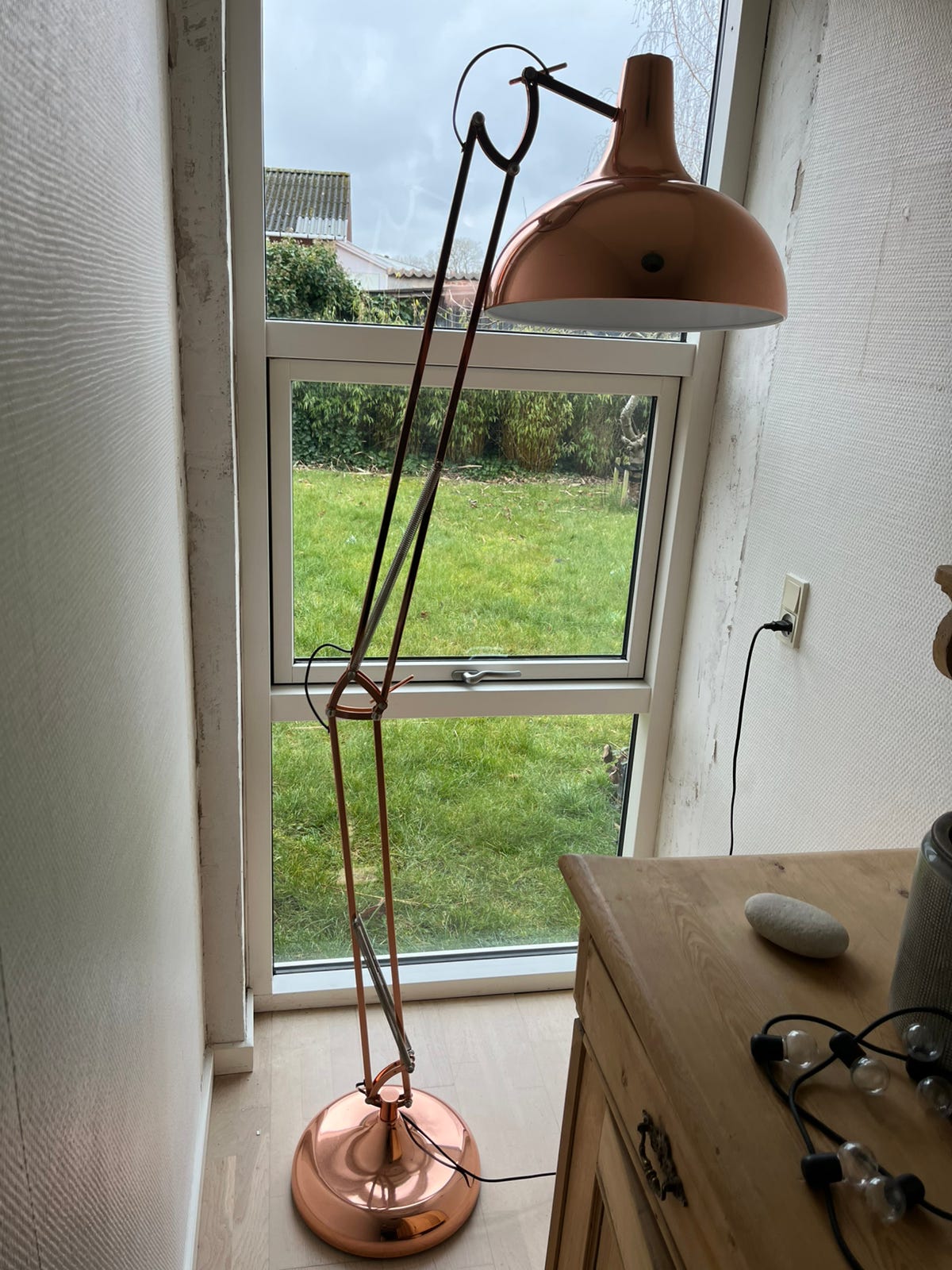 Flot kobber lampe | DBA