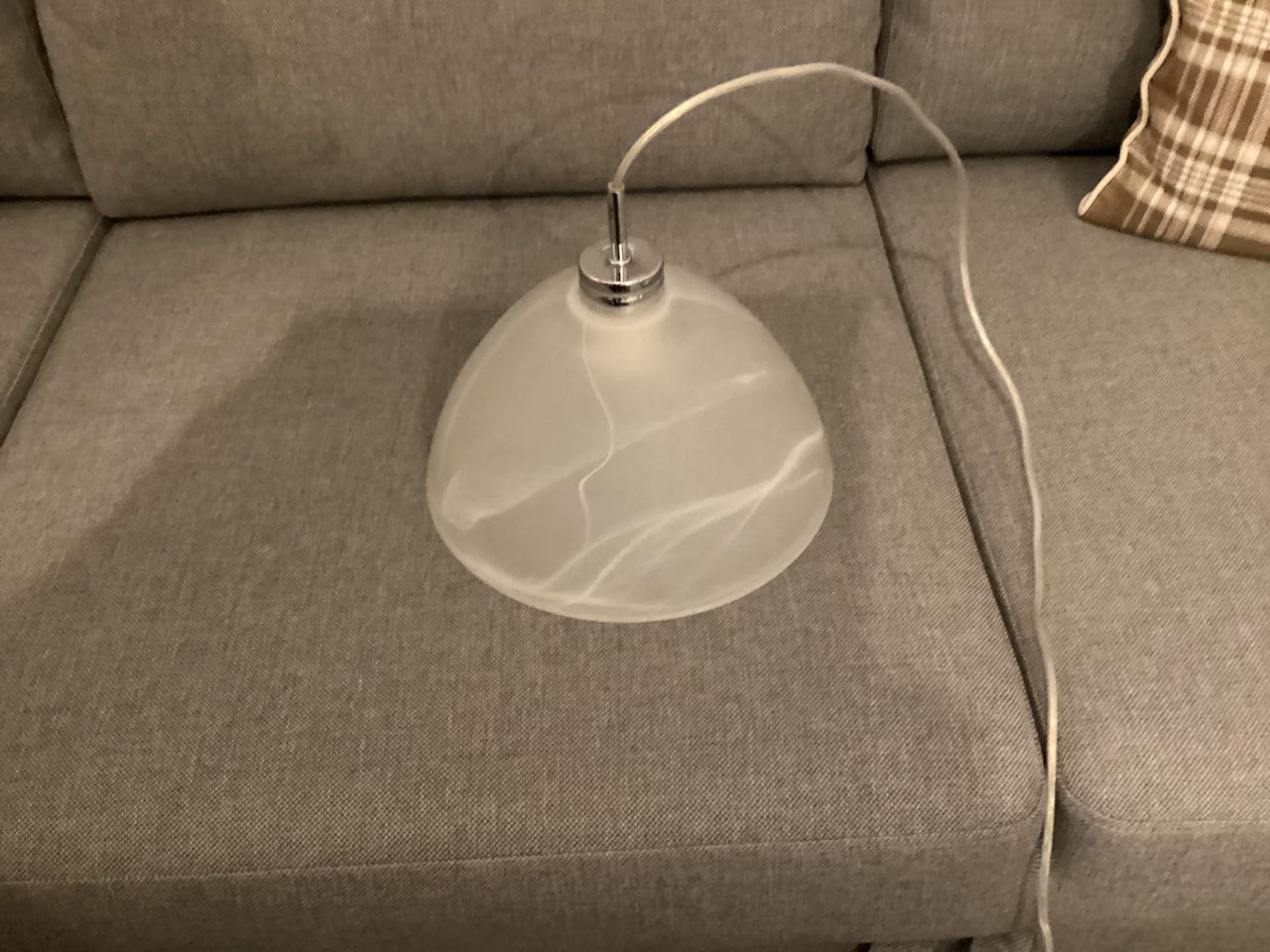 Glas loft lampe. | DBA