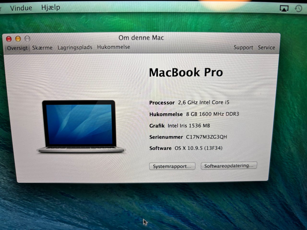 Macbook pro 13" fra 2014 | DBA