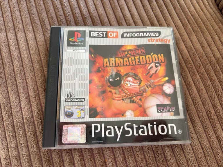 Worms Armageddon – PS1 – Best of Infogrames-udgave – CIB | DBA