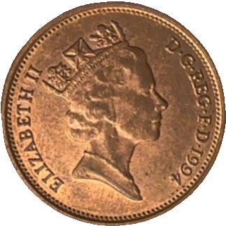 2 pence - 1994 - Storbritannien | DBA
