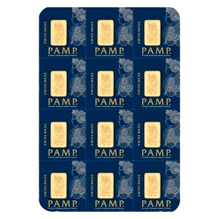 12 grams - Guld 999 - 12 x 1g PAMP Suisse Lady Fortuna Multigram Gold ...