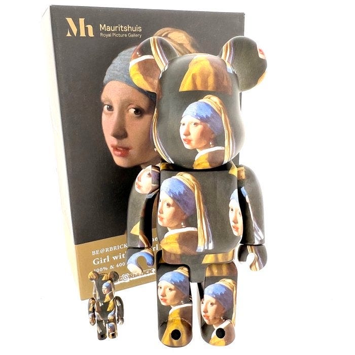 Bearbrick Medicom - BearBrick - Vermeer / Girl with a pearl earring ...