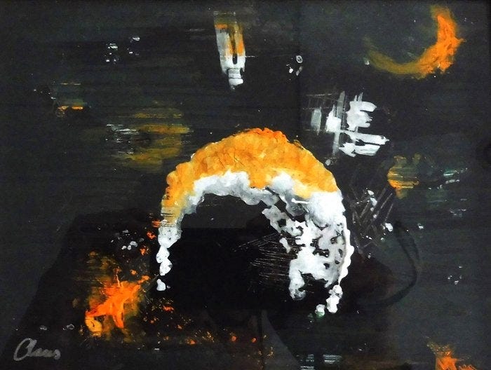 Gesigneerd; Hugo Claus - Schilderij (zonder titel) - 1970 | DBA