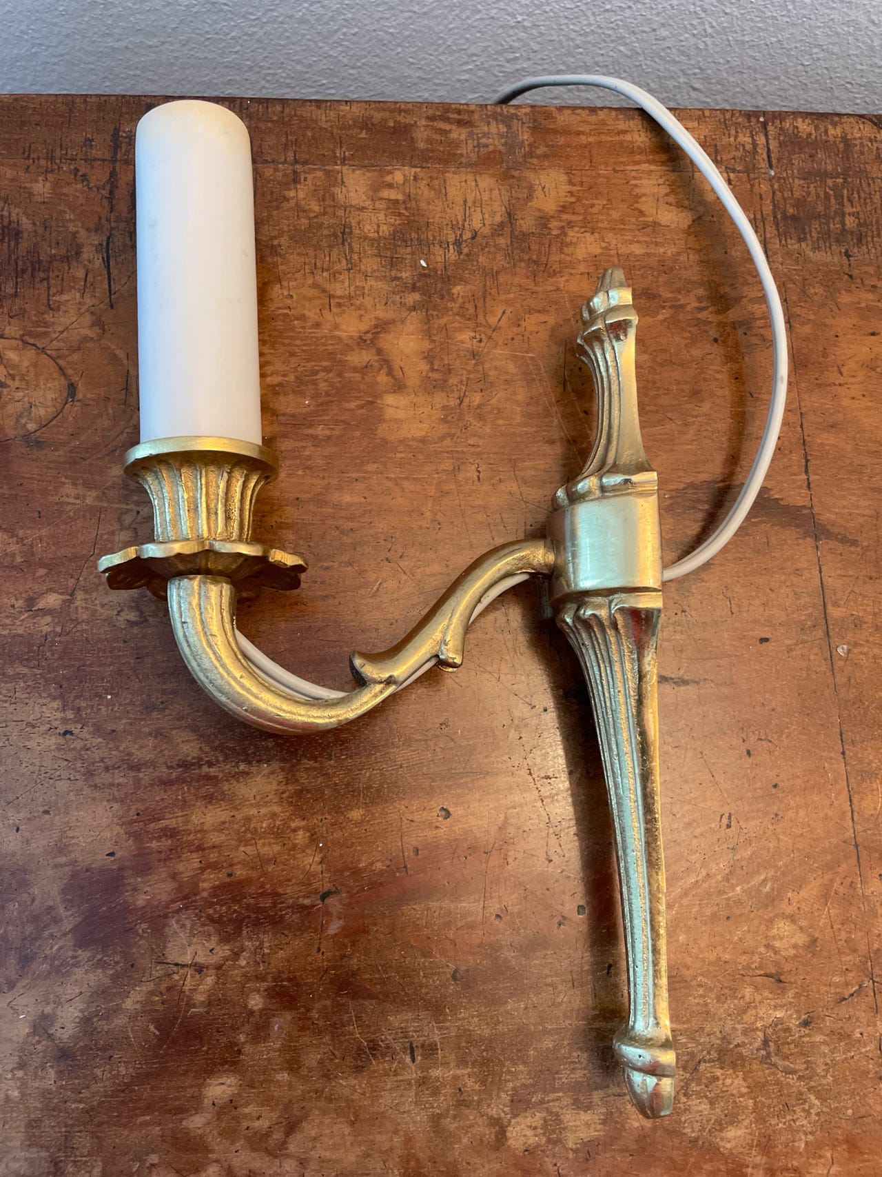 Messinglampe, enarmet, fra 1920'erne | DBA