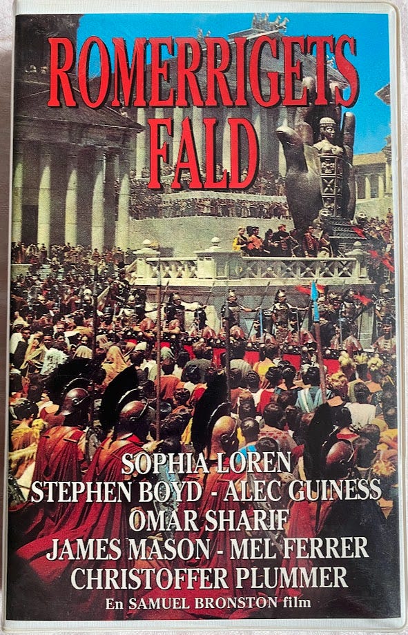 Romerrigets Fald. Film. VHS bånd. Genre: historie | DBA