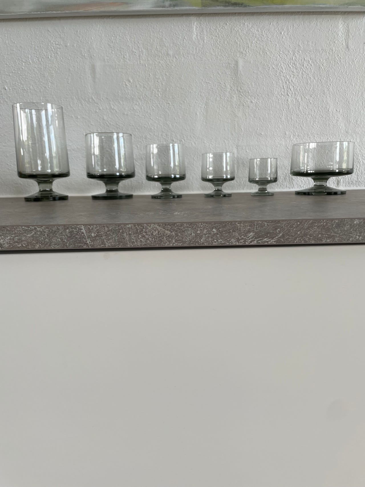 Smukke røgfarvede Stub glas fra Holmegaard - retroklassikere fra 70 ...