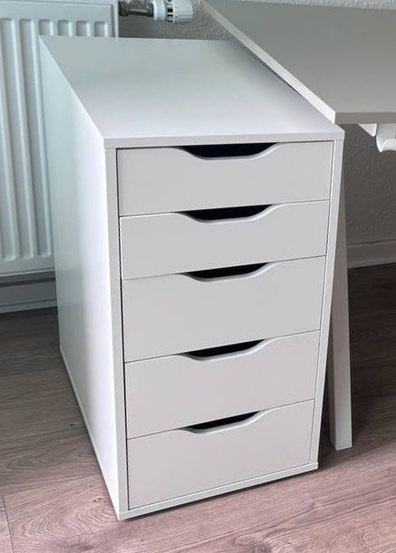 IKEA ALEX Skuffeelement, hvid, 36x70 cm | DBA