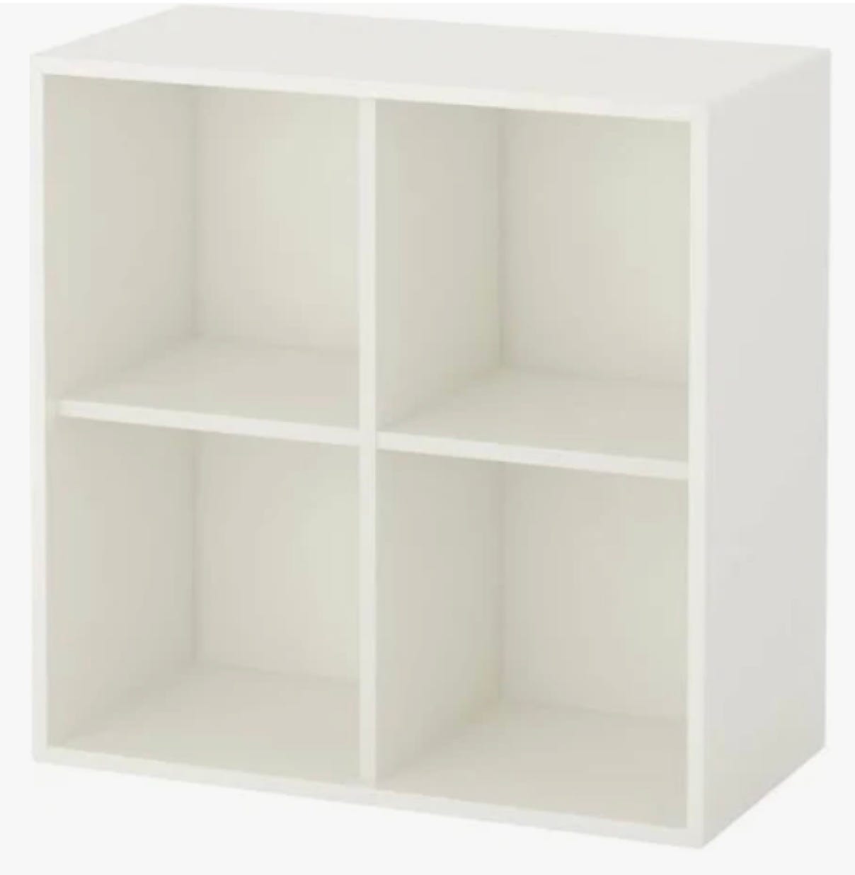 RESERVERET!!! Vægophængt hvid IKEA EKET reol med 4 rum, gratis | DBA