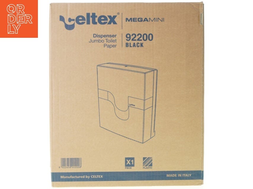 Dispenser jumbo toilet paper mega mini 9 2 2 0 0 black fra Celtex (str ...