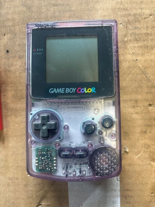 Nintendo - Gameboy Color - with Pokémon Red - Videospillekonsol + spil ...
