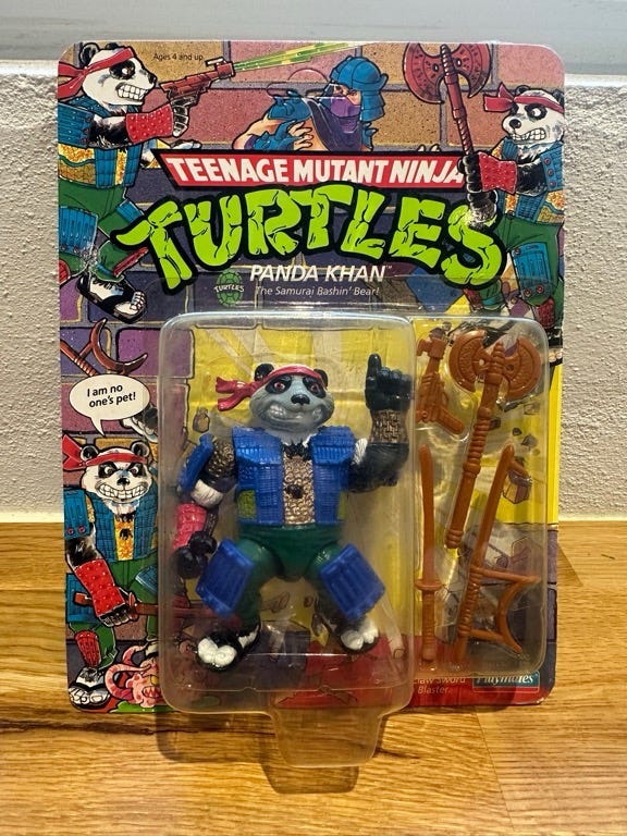 Vintage TMNT / Turtles Panda Khan MOC | DBA