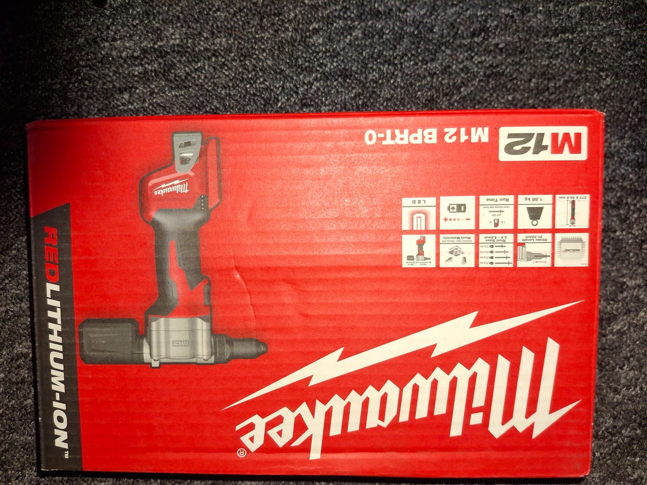 Milwaukee popnittepistol M12 BPRT-O på batteri | DBA