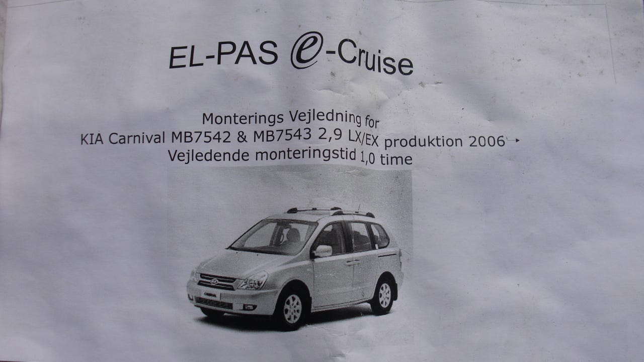 Kia Carnival 2006 og frem - E-cruise | DBA