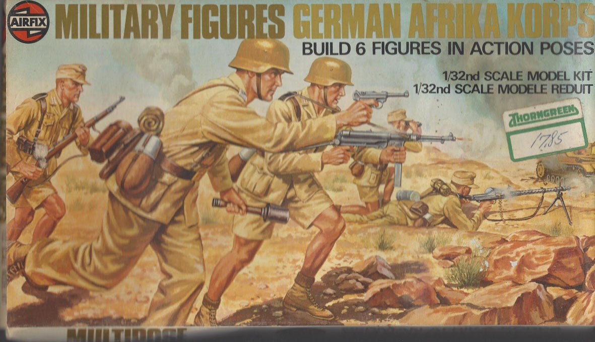 6 soldater fra det tyske Afrika corps, #03581-3 | DBA