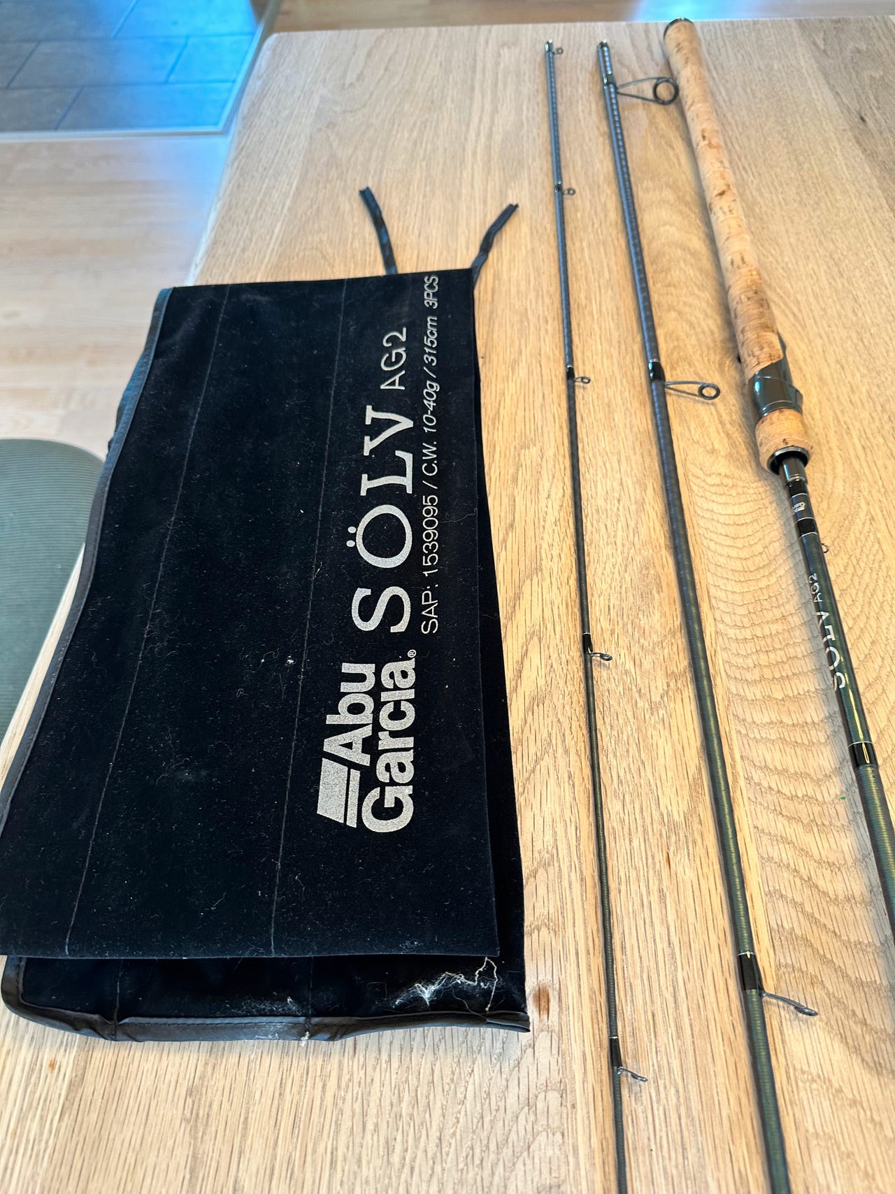 ABU Sølv AG2 10,5” 10-40g. 3 delt | DBA