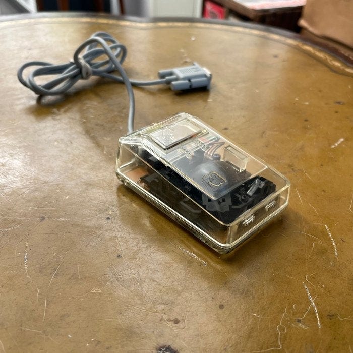 Apple Macintosh 128K Clear Case Mouse - Computer | DBA