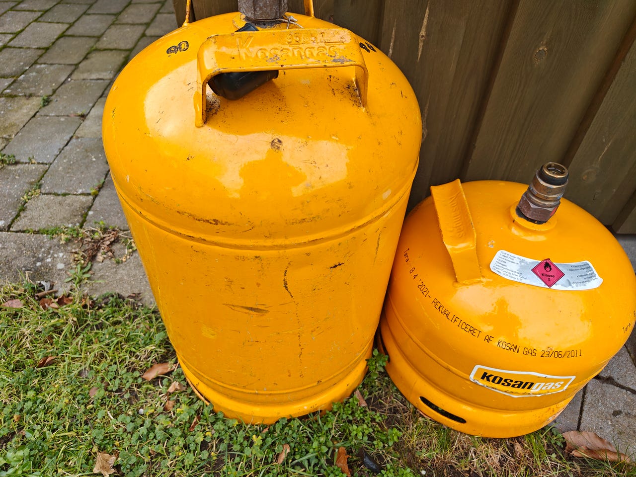 Gasflaske Gul 11kg 5kg Grill Varmeovn | DBA