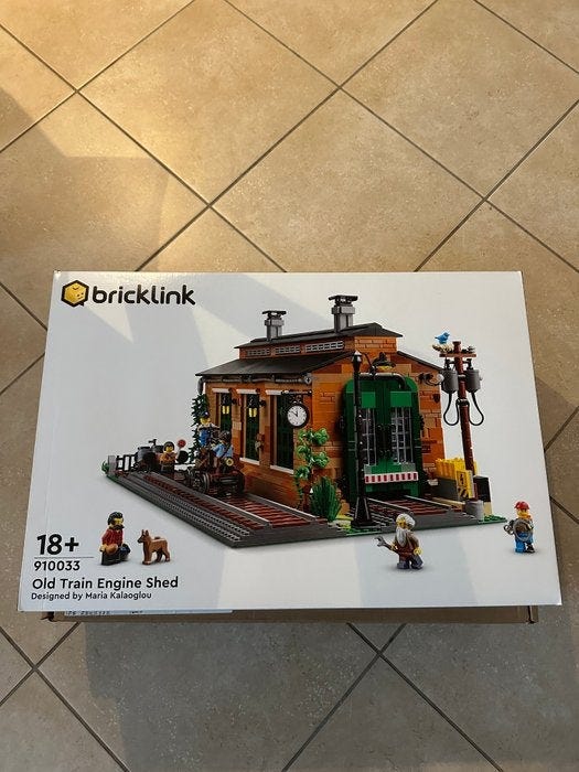Lego Sæt - 910033 - BrickLink Designer Program - Lego Train engine Shed ...
