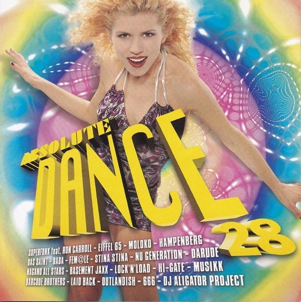 Absolute Dance 28. CD fra 2000. 20 numre, DJ Aligator, Laid Back og ...