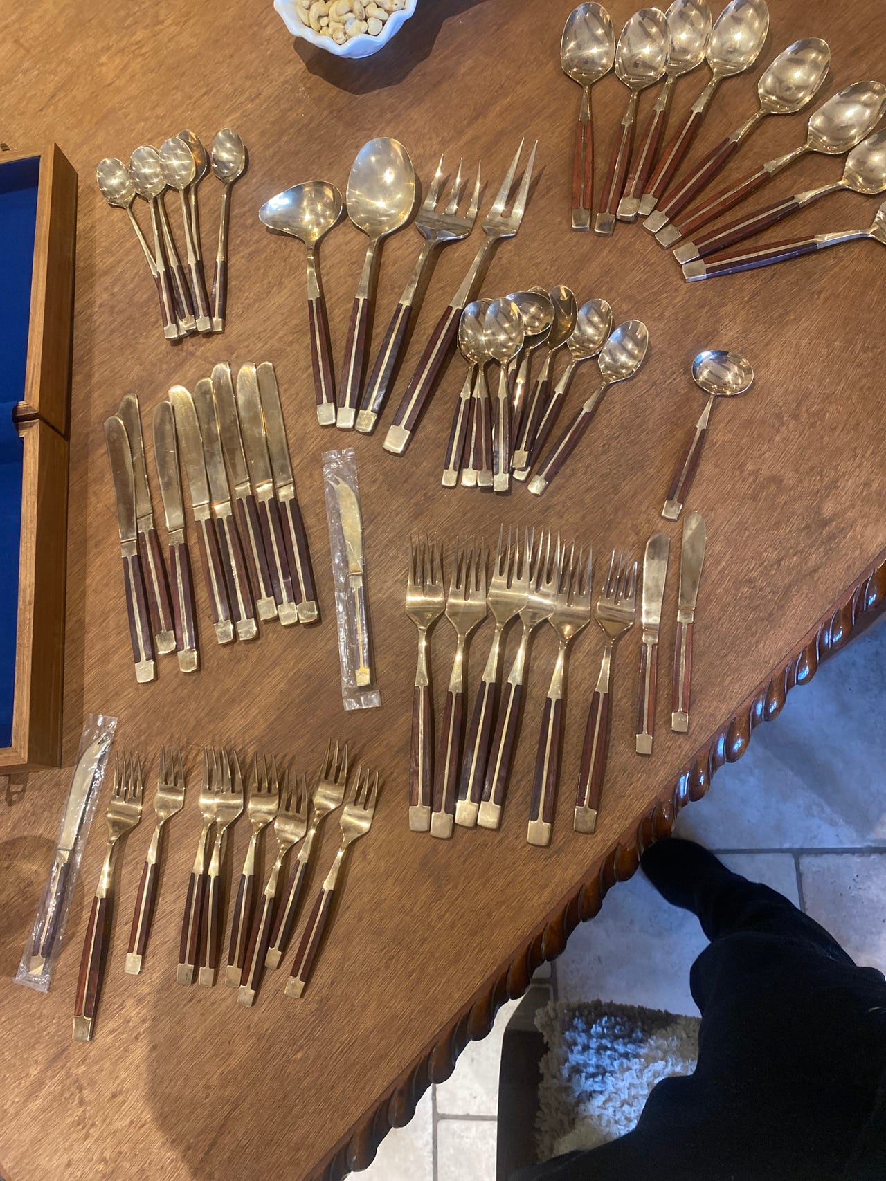 Bestik messing teak | DBA