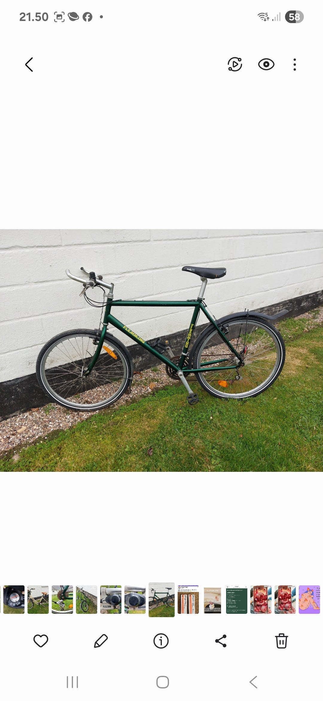METALLIC GRØN HERRE MOUNTAINBIKE MED 14 GEAR TIL SALG | DBA