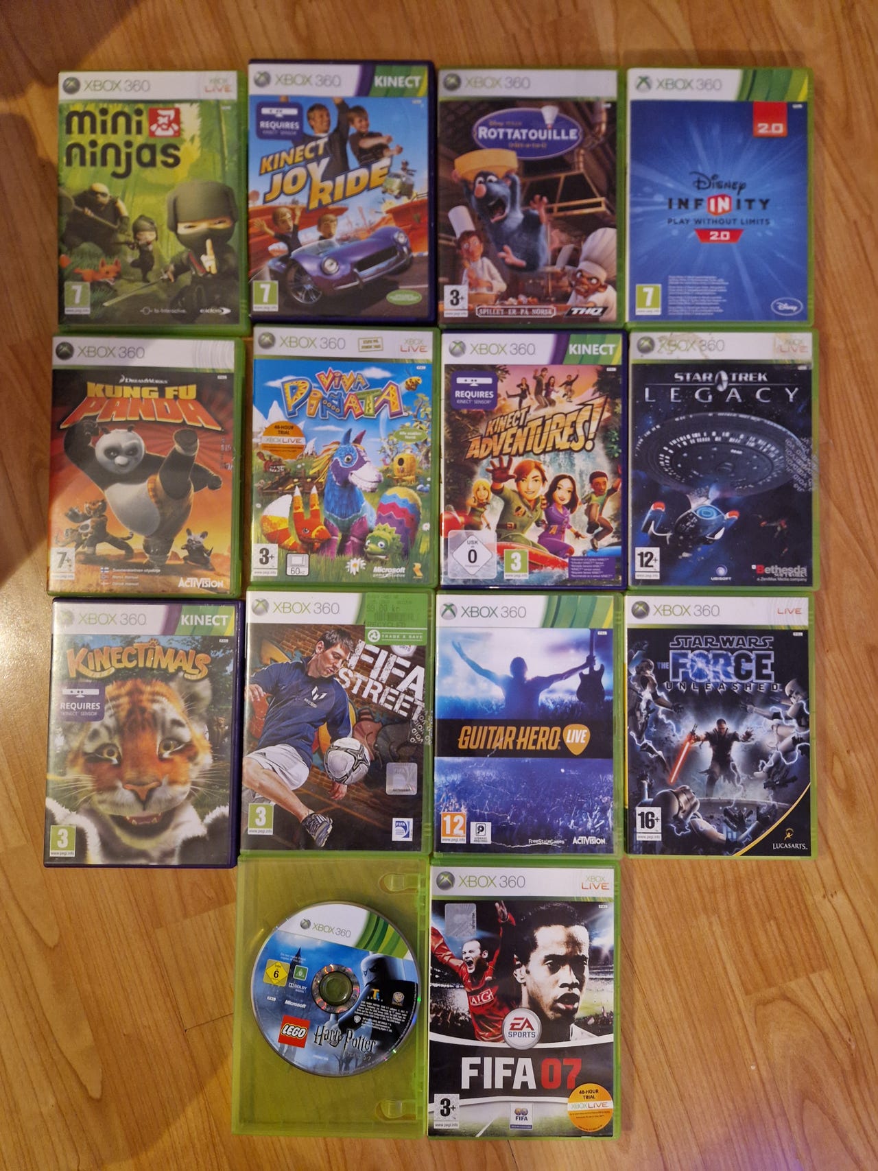 Kung fu panda, kinect, ratatouille, mini Ninjas, Harry Potter, | DBA