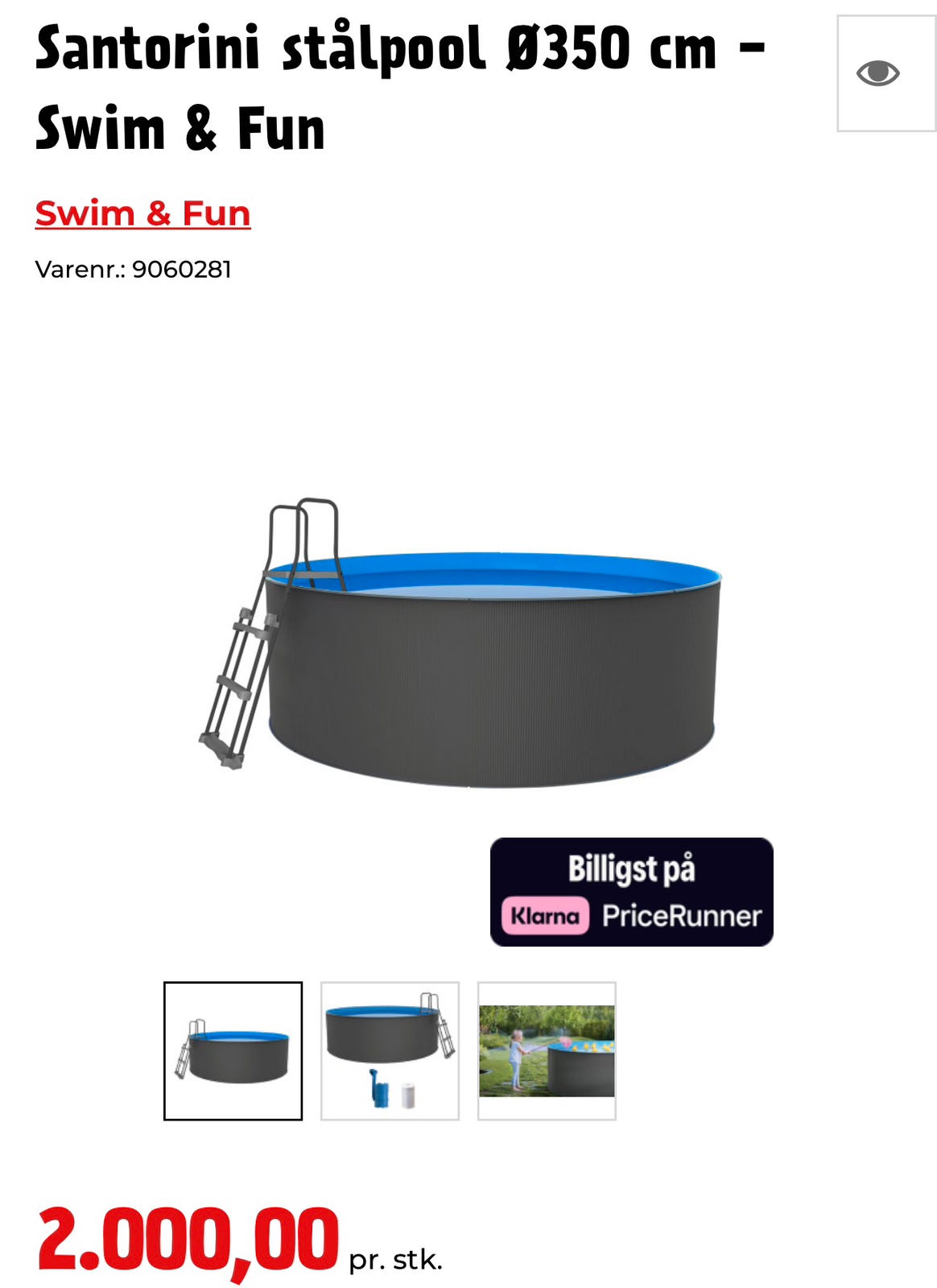 Pool 3,5 m x 0,90 m | DBA