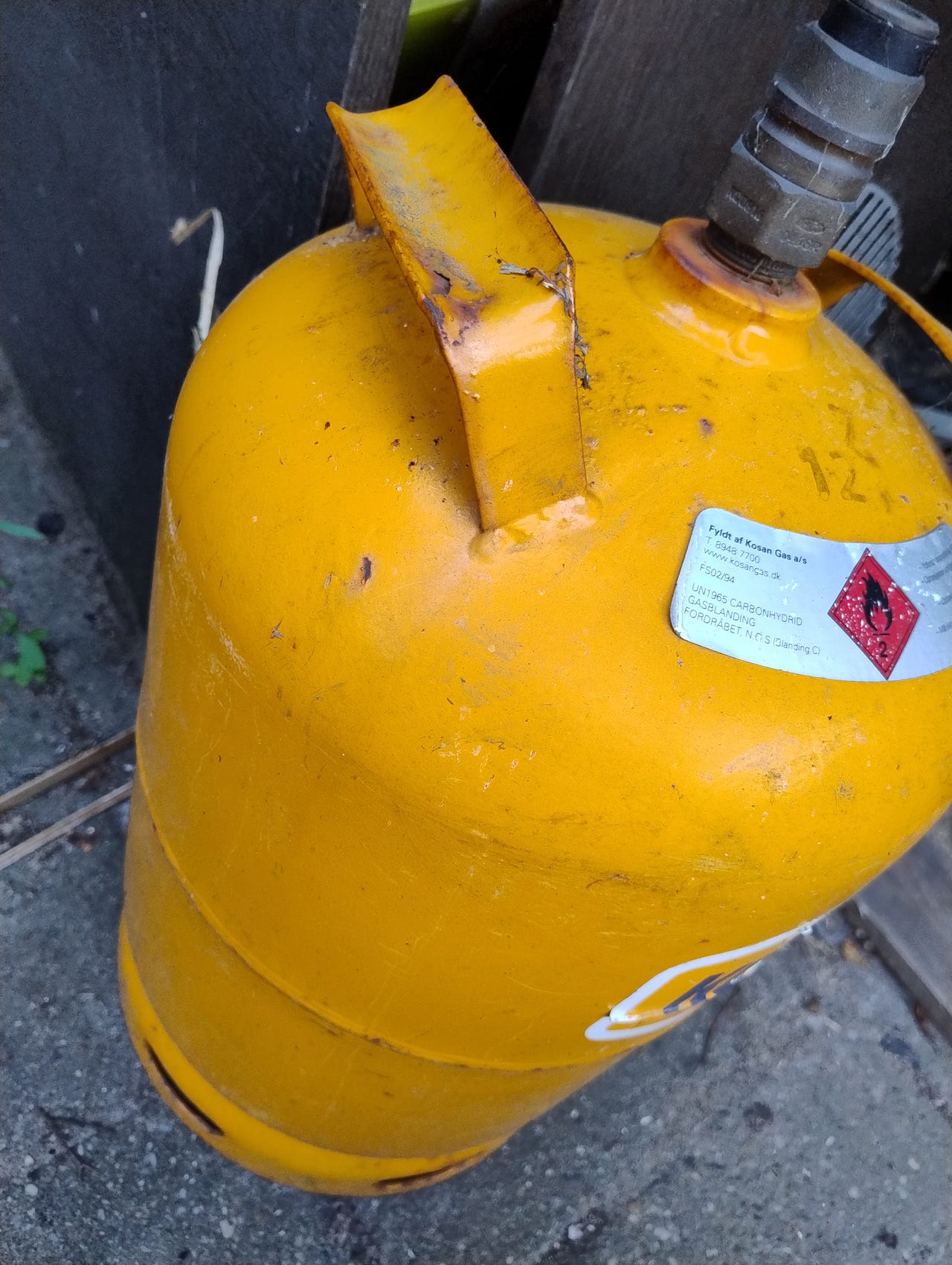 Gasflaske Gul Metal | DBA