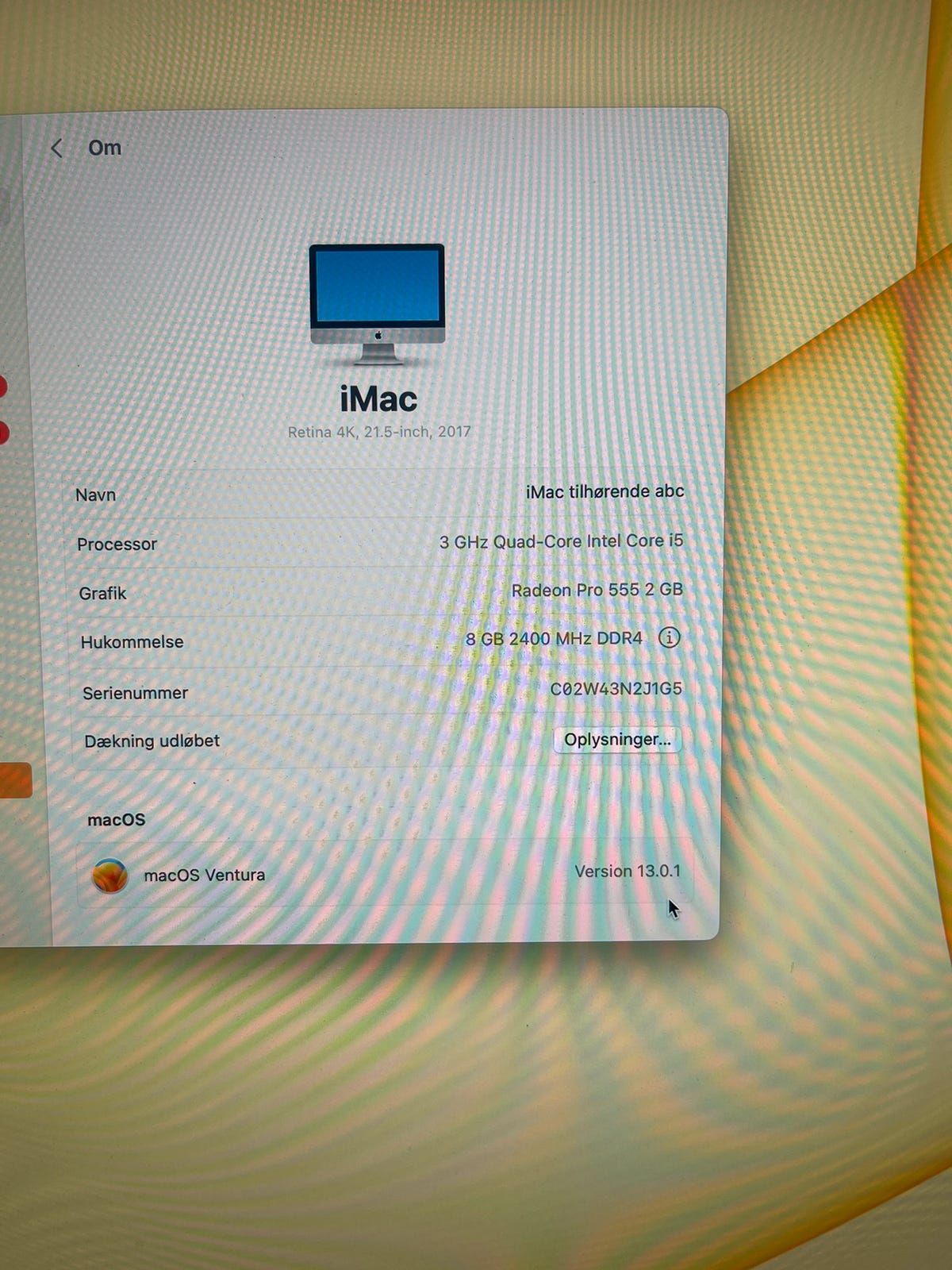 iMac 2017 , har aldrig brugt rigtigt | DBA