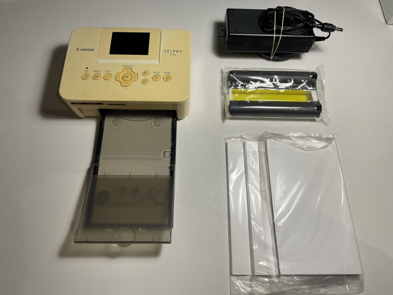 Canon Selphy CP810 fotoprinter med blæk og papir | DBA