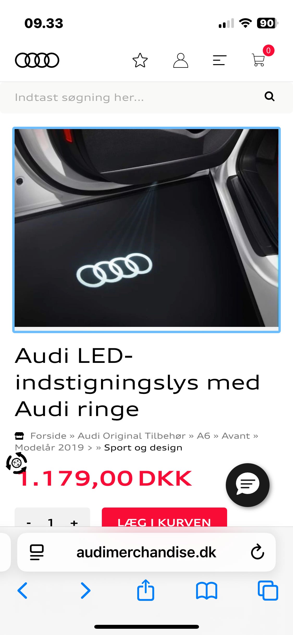 Audi LED-indstigningslys med Audi ringe | DBA