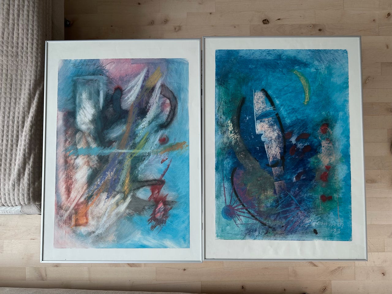 To smukke kunsttryk af “Flemmer” fra hhv. 1992 og 1993. | DBA