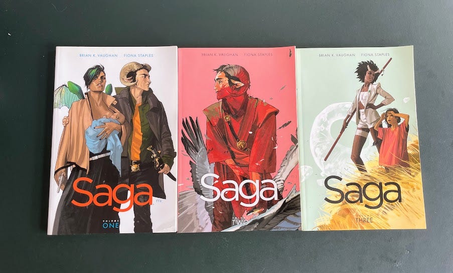 Saga Volume 1-3 Tegneserier / comics / Graphic Novel / Manga | DBA