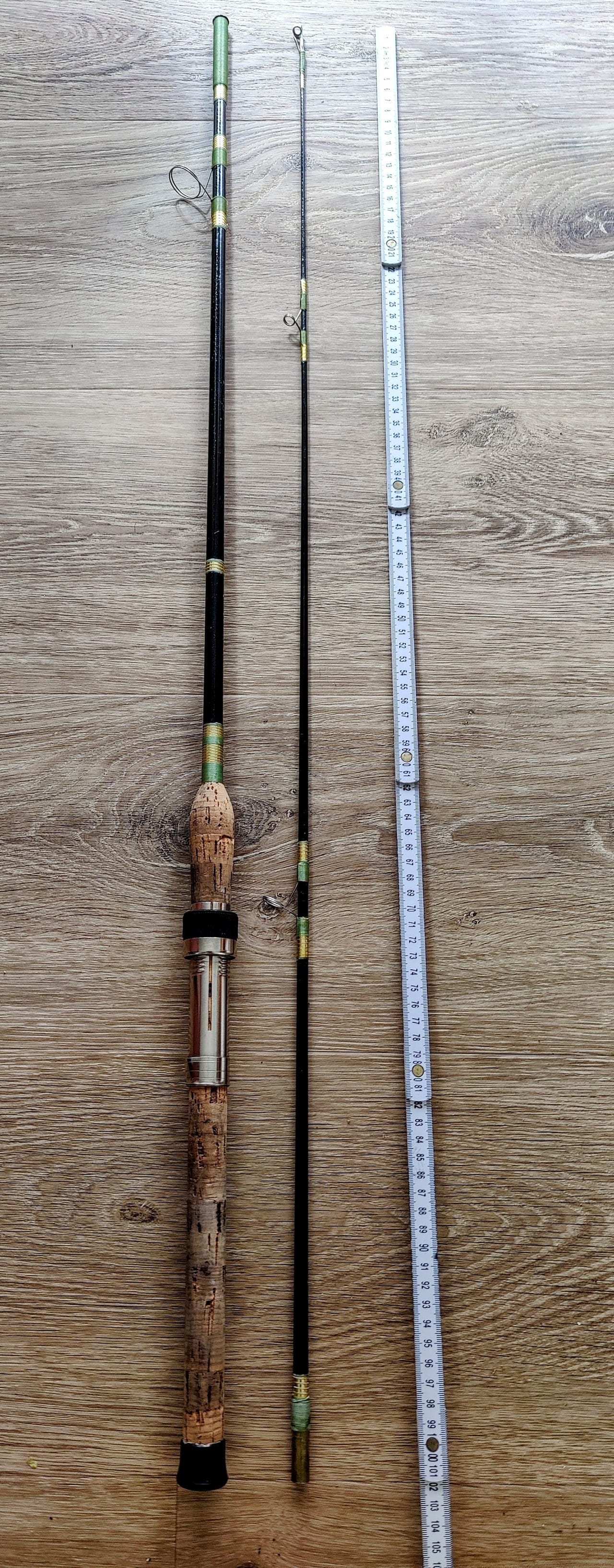 Komet De Luxe spinnestang 7 fod Sort Grøn | DBA