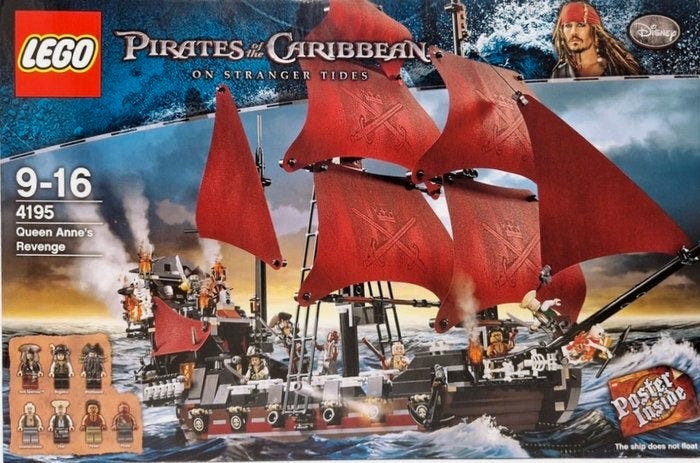 Lego Sæt - 4195 - Pirates of the Caribbean - Queen Anne's Revenge ...