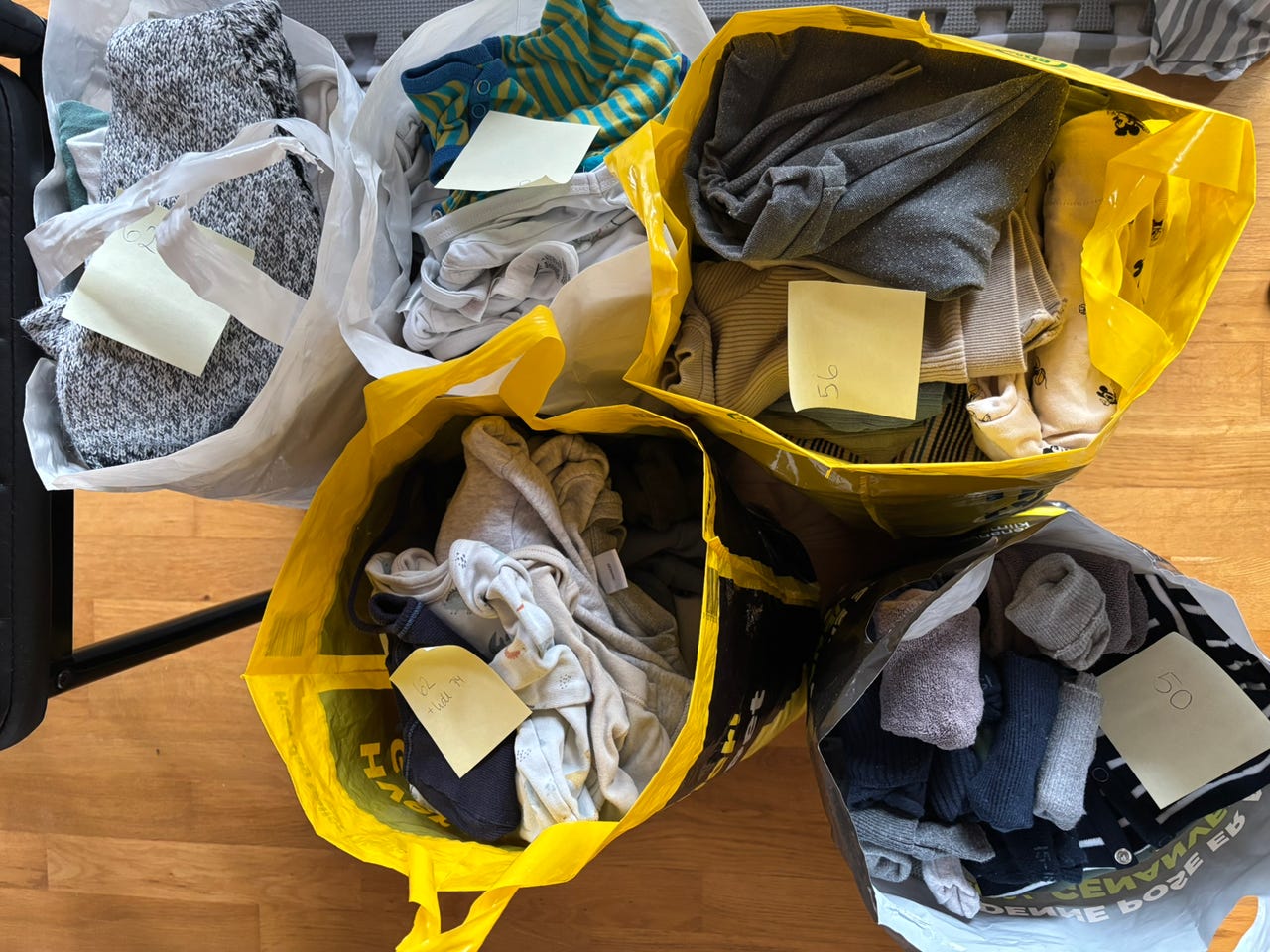 Kæmpe tøjpakke str 50-68 (216 dele) | DBA