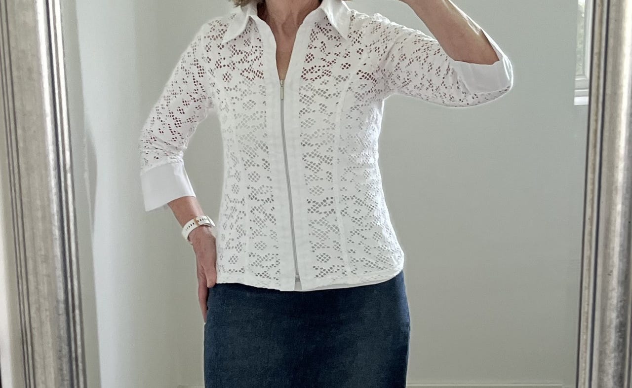 Bluse, Skjorte, 2-BIZ, str. 36, Hvid | DBA