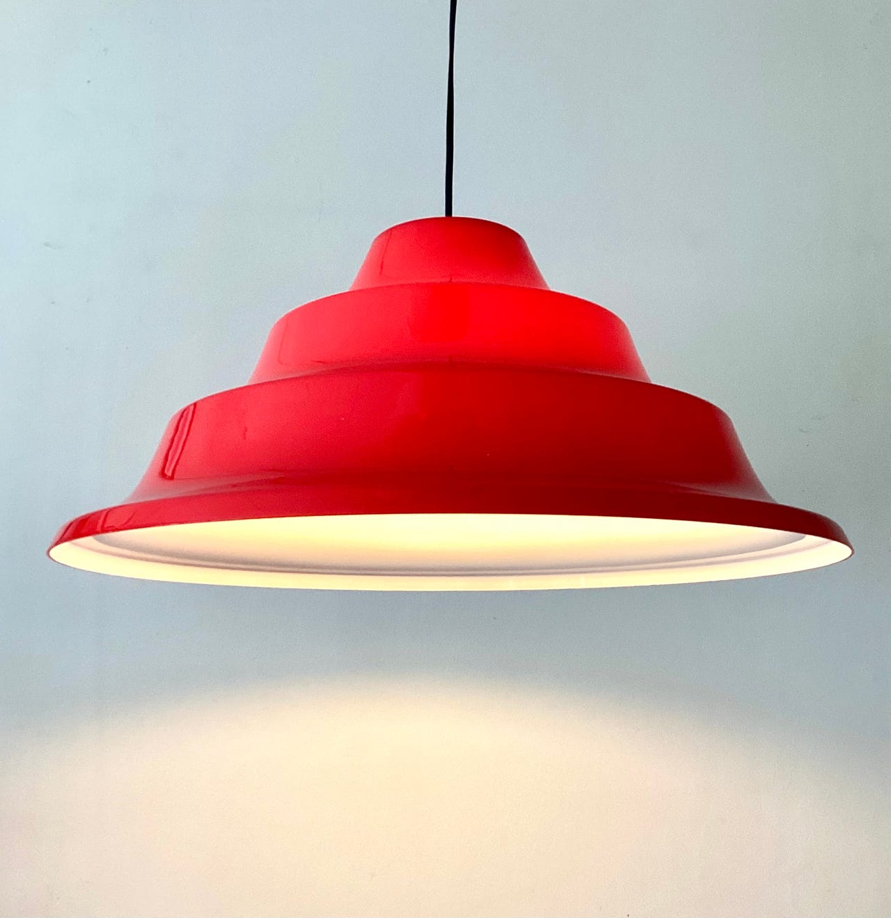 Retro akryl lampe fra 1970’erne eller 1980’erne | DBA