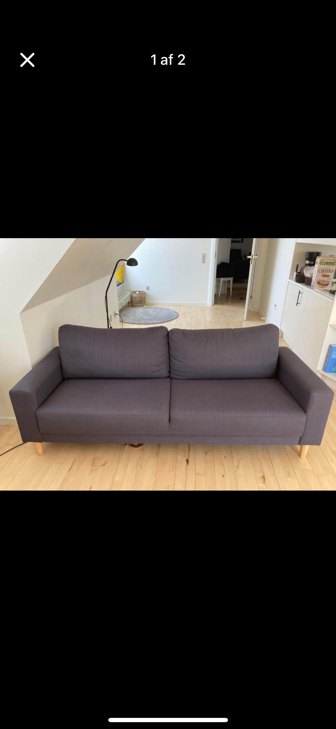 Jysk Sofa Mørkegrå Stoff | DBA