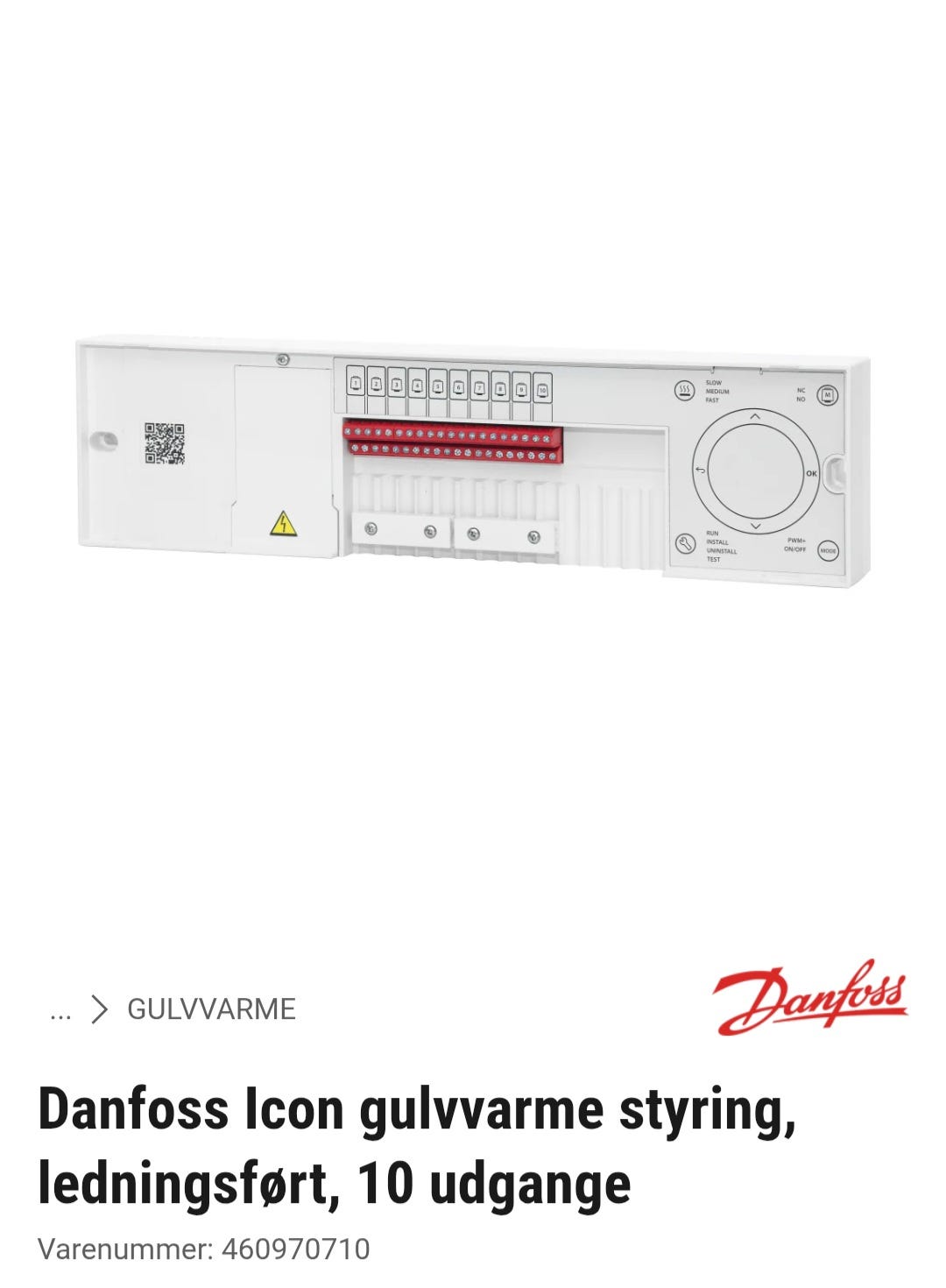 Danfoss Icon Gulvvarme Styring Hvid | DBA