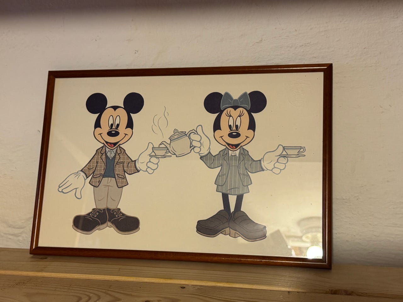 Donaldson plakat Mickey og Minnie Mouse Indrammet Tegning | DBA